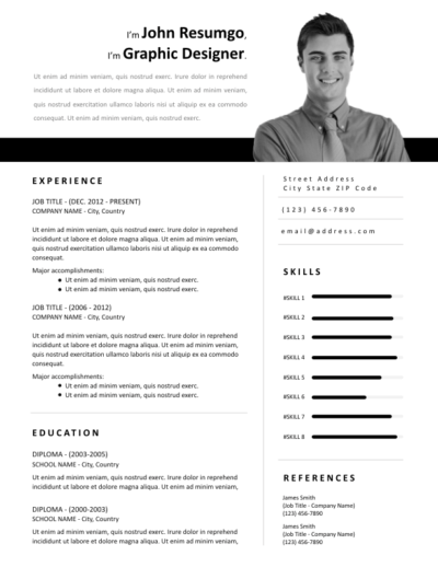 ZOE – Easy to Print Resume Template | ResumGO