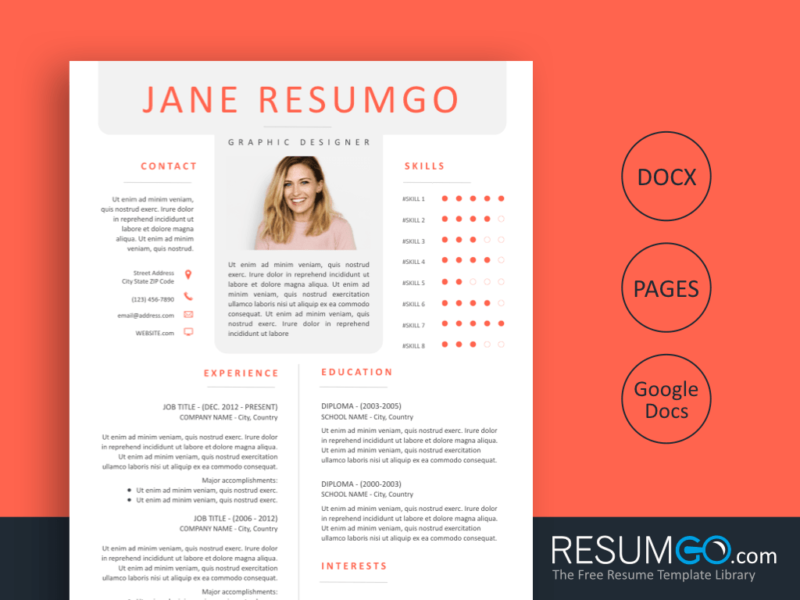 ORIGEN – Magazine Resume Template | ResumGO