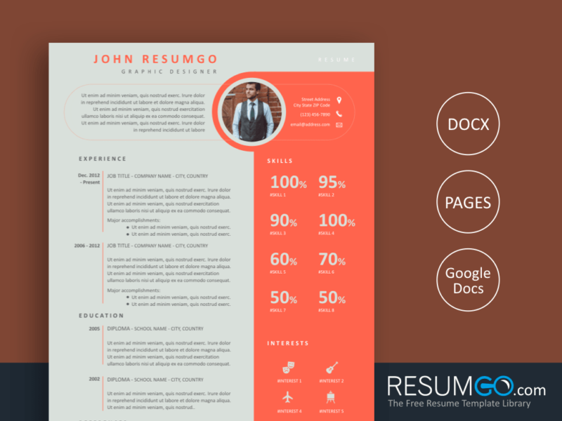 SPYRO – Creative and Unique Resume Template | ResumGO