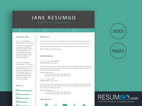 TANIS – Professional Resume Template | ResumGO
