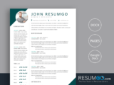 TERIS – 2-Corner Style Resume Template | ResumGO