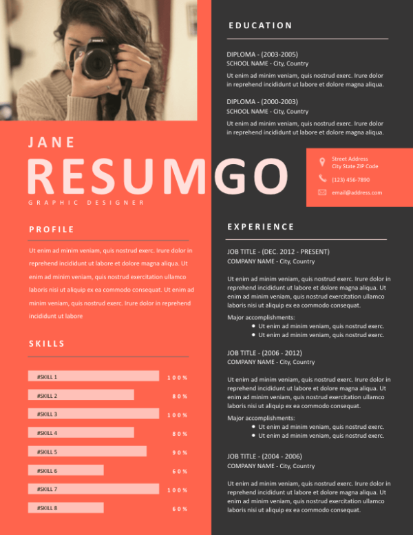 ADDA – Magazine Resume Template | ResumGO