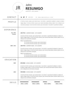 NOMIKI – Simple Grid Resume Template | ResumGO
