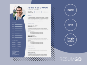 ALEXANDRA – Modern Resume Template With Photo | ResumGO