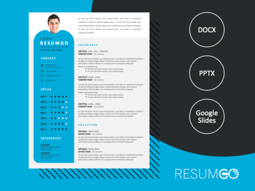 ALVALADE – Original Resume Template With Photo | ResumGO
