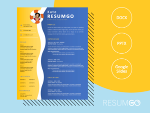 KALAMAJA – Resume Template With a Beach and Sea Design | ResumGO