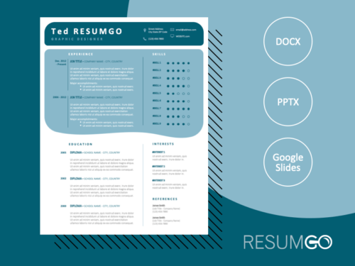 JONAS – Three-Column Resume Template | ResumGO