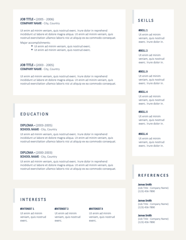 ALLSTON – Complete 2-Page Resume Template - ResumGO