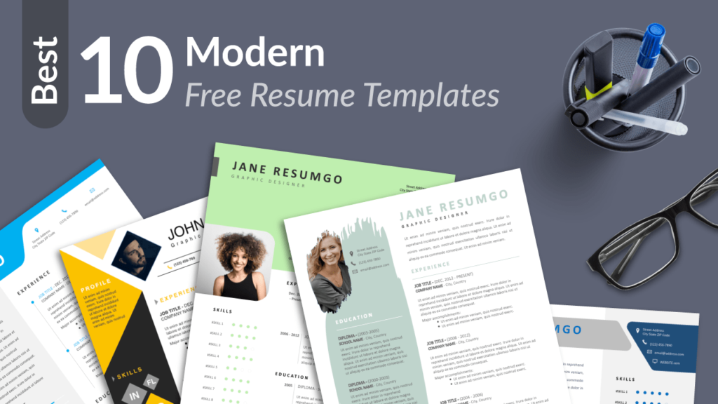 Best Free Modern Resume Templates | ResumGO