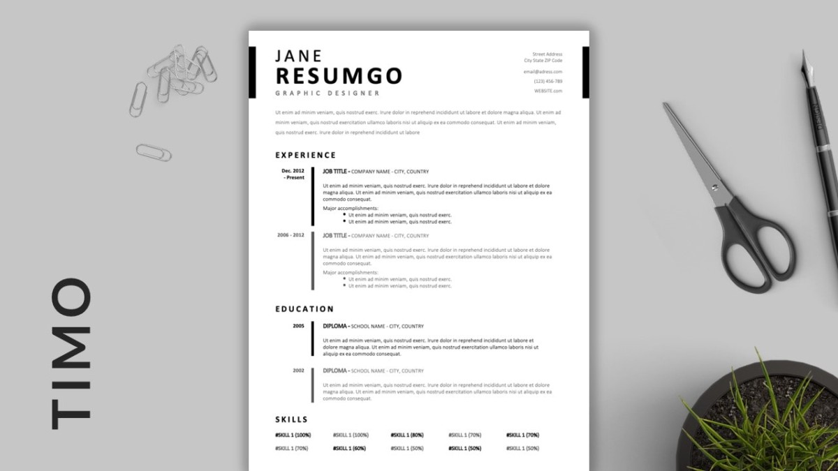 Best Simple And Professional Resume Templates | ResumGO