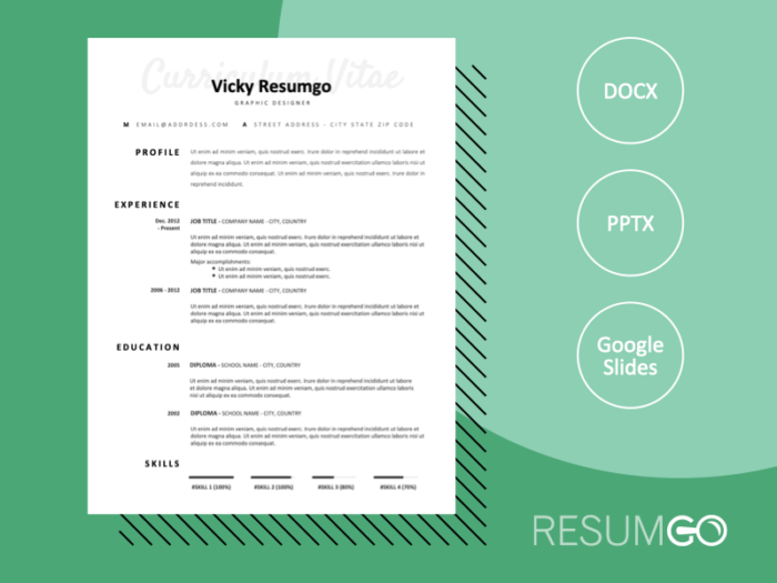 NOMIKI – Simple Grid Resume Template | ResumGO