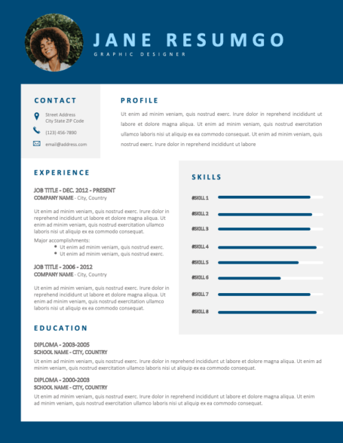 CAMPBELL – Stylish Resume Template | ResumGO