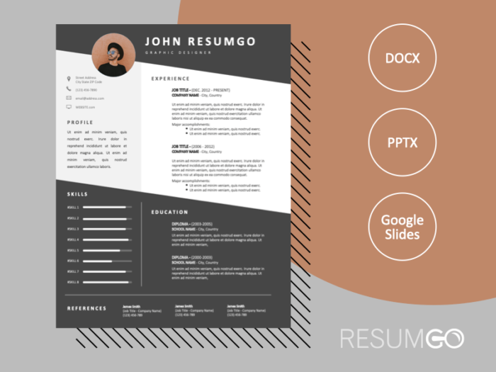 MARLO – Geometric Resume Template | ResumGO