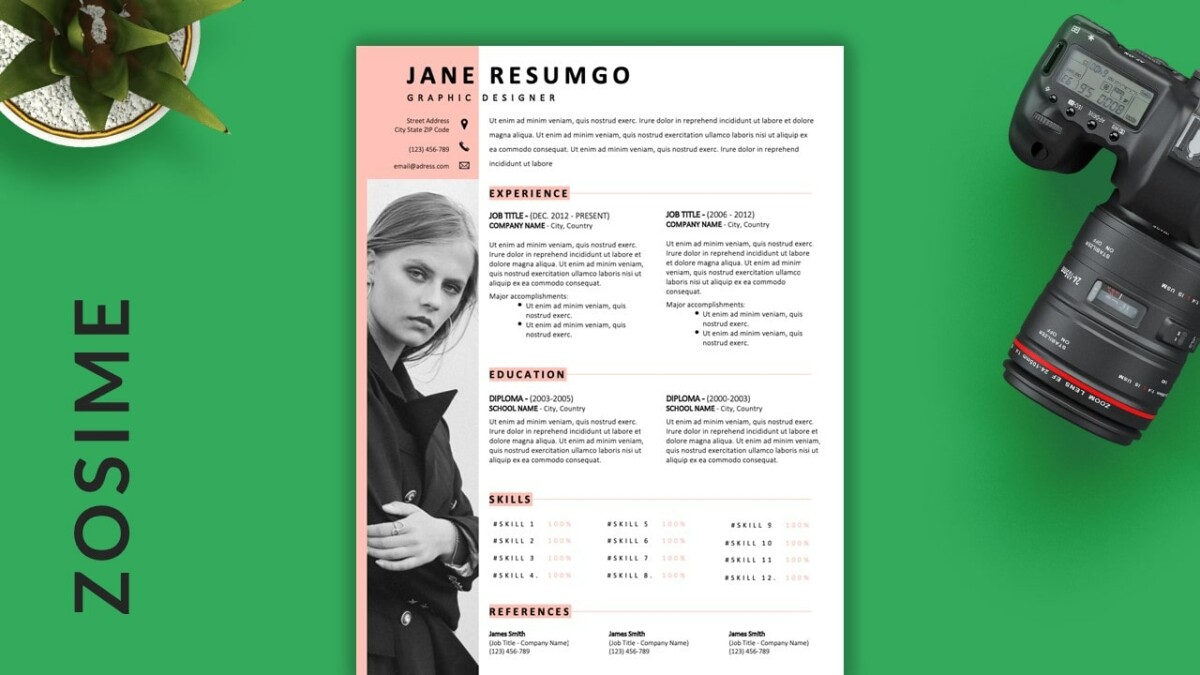 Best Resume Templates To Highlight Your Photo | ResumGO