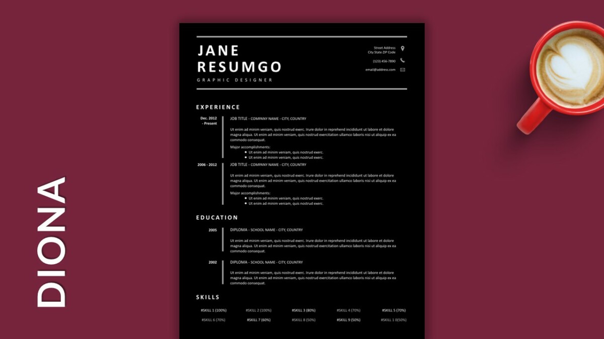 Best Free Single-Column Resume Templates | ResumGO
