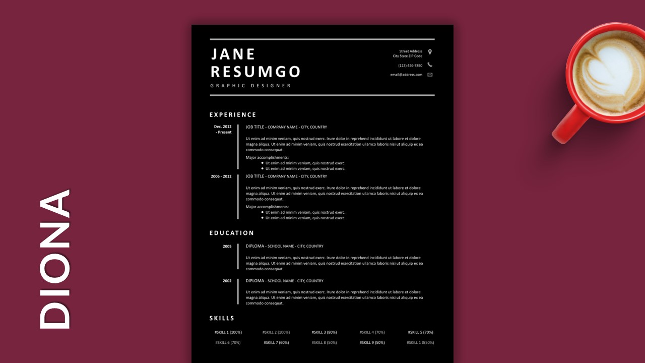 Best Free Single-Column Resume Templates | ResumGO