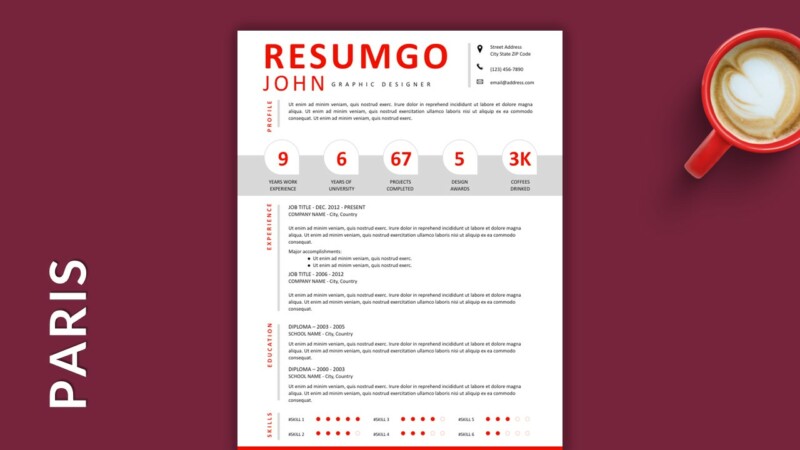 Best Free Single-Column Resume Templates | ResumGO