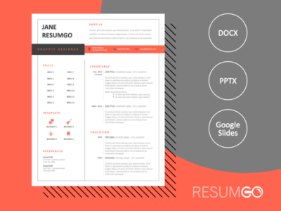 BRAM – Water Drop Resume Template | ResumGO