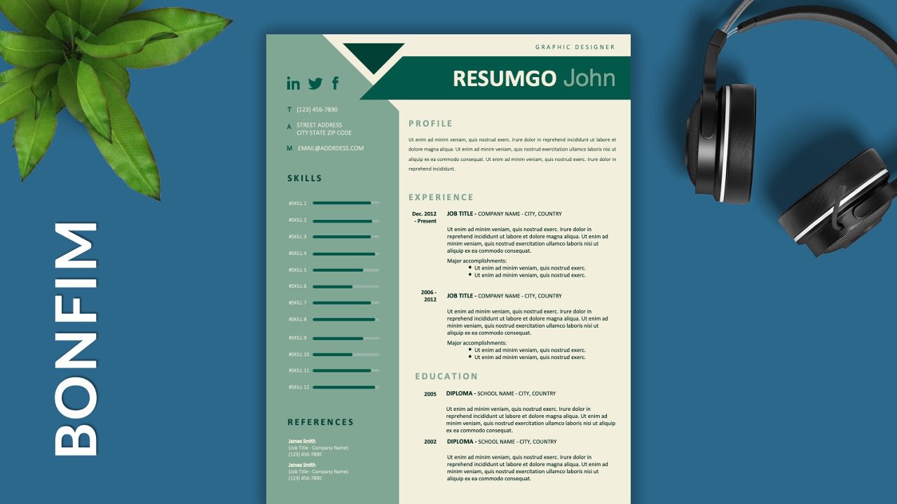10 Green Free Resume Templates | ResumGO
