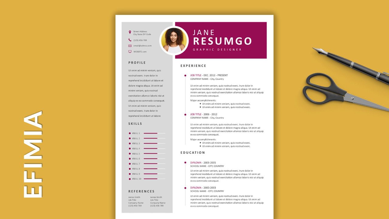 10 Remarkable Resume Templates With A Colored Header | ResumGO
