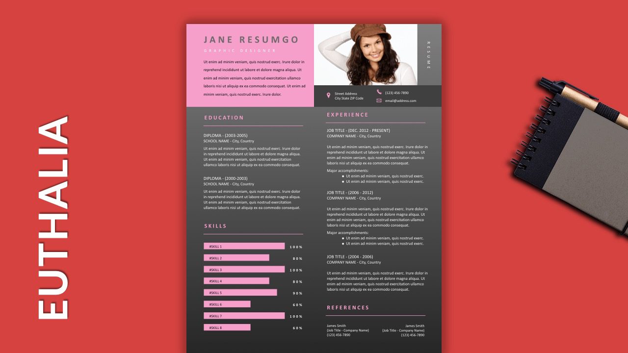 10 Outstanding Resume Templates With Gray Elements | ResumGO