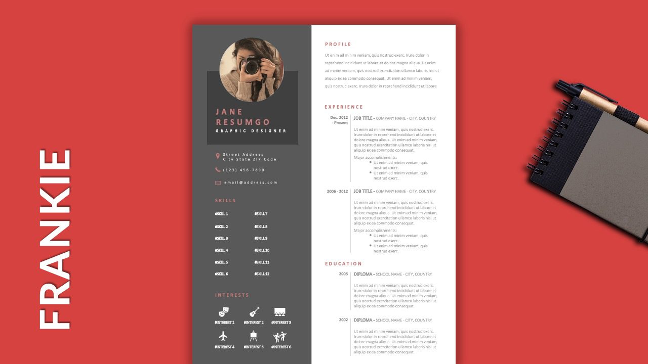 10 Outstanding Resume Templates With Gray Elements | ResumGO