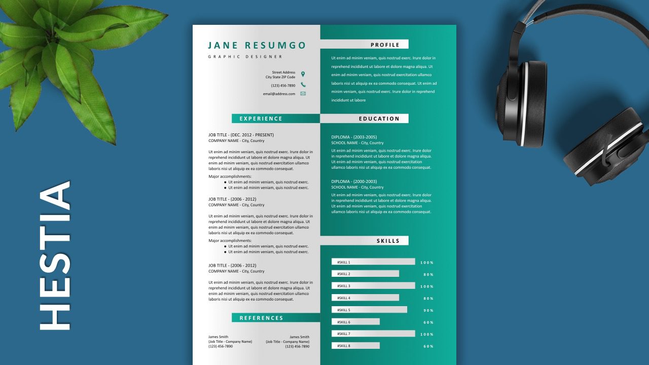 10 Green Free Resume Templates | ResumGO