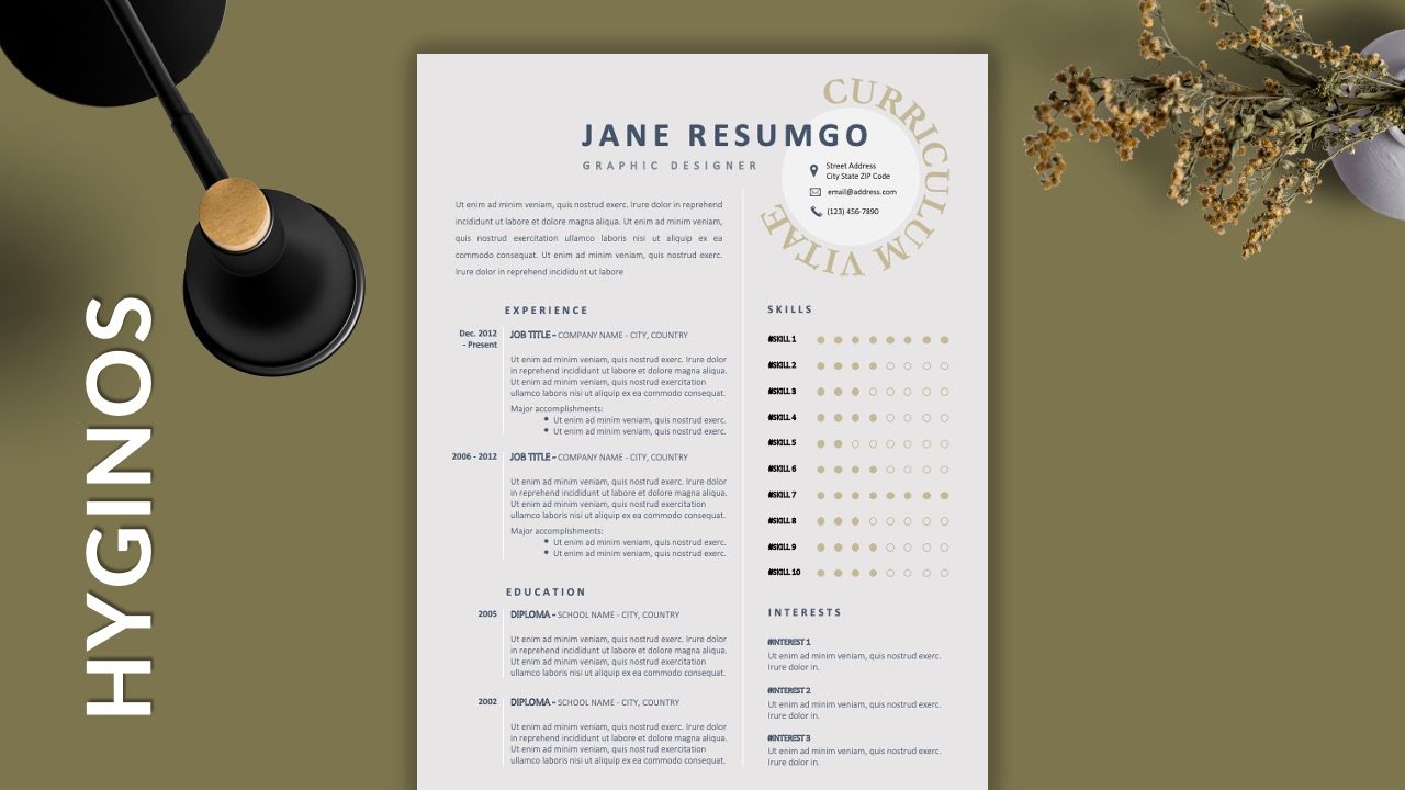 10 Elegant Free Resume Templates | ResumGO
