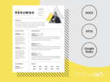 MARLO – Geometric Resume Template | ResumGO