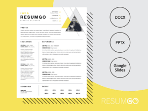 MARLO – Geometric Resume Template | ResumGO
