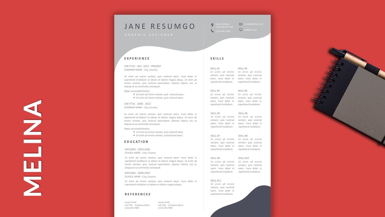 10 Outstanding Resume Templates With Gray Elements | ResumGO