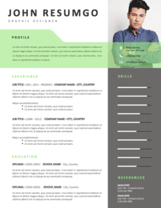 OCEAN – Fresh Resume Template | ResumGO