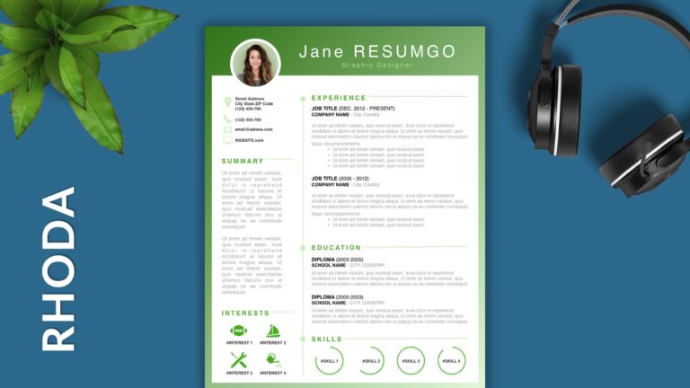 10 Green Free Resume Templates | ResumGO