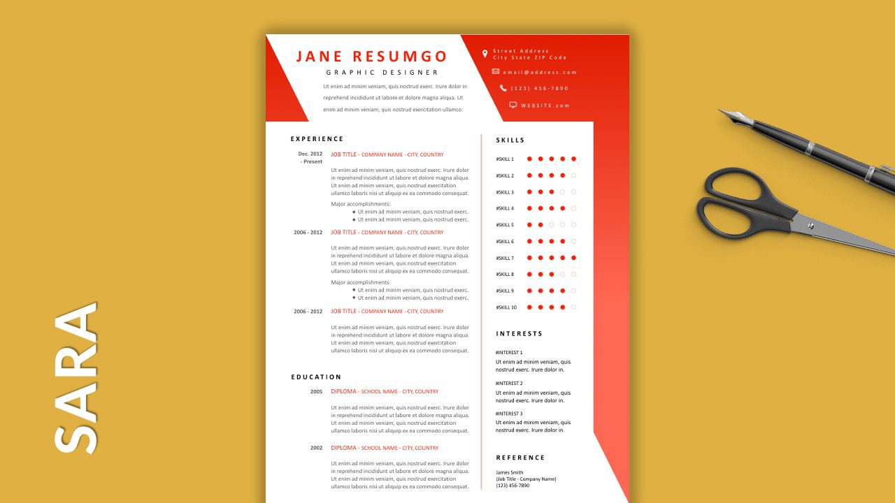 10 Remarkable Resume Templates With A Colored Header | ResumGO