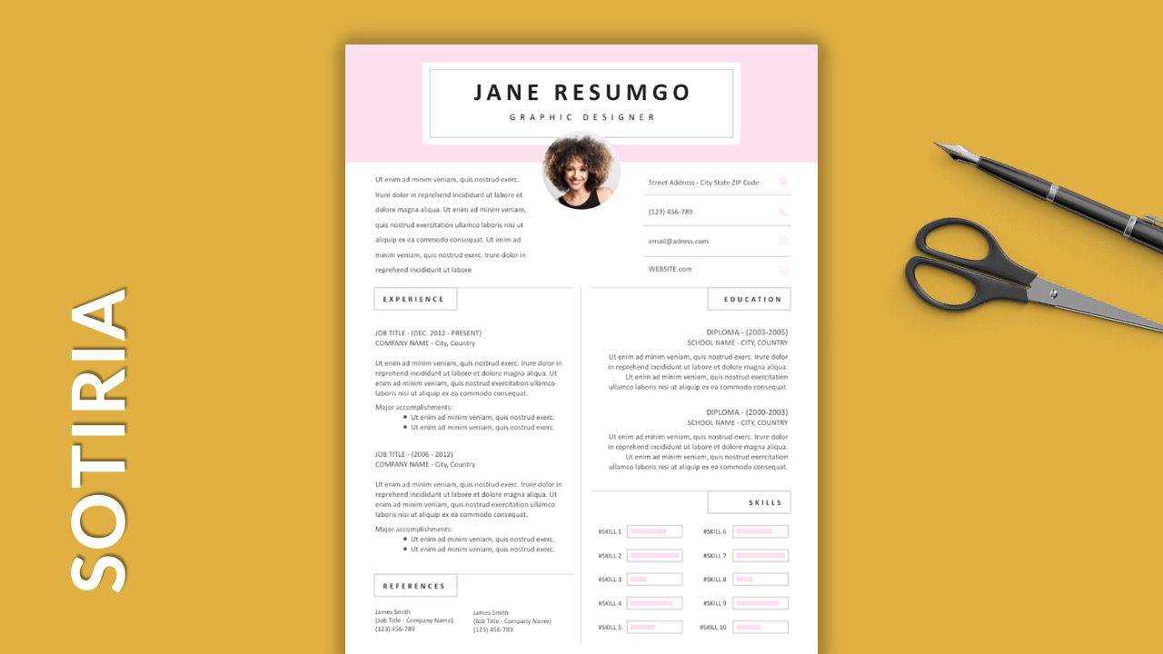 10 Remarkable Resume Templates With A Colored Header | ResumGO