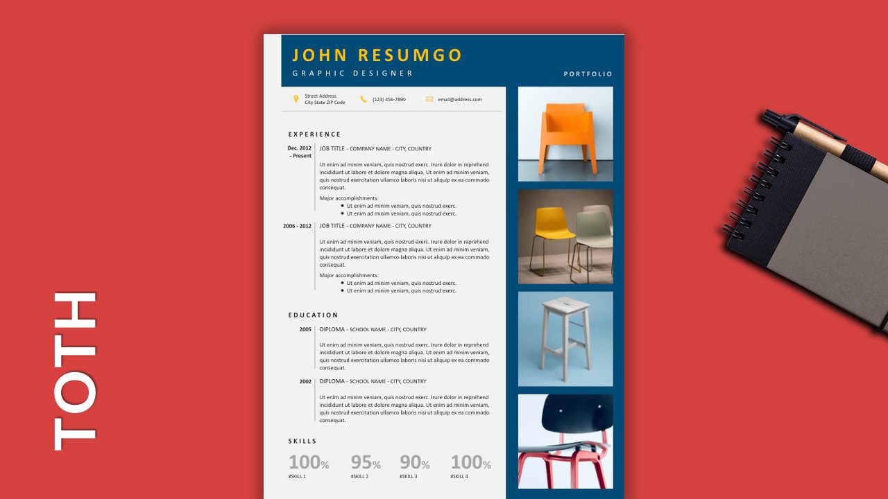 10 Outstanding Resume Templates With Gray Elements | ResumGO