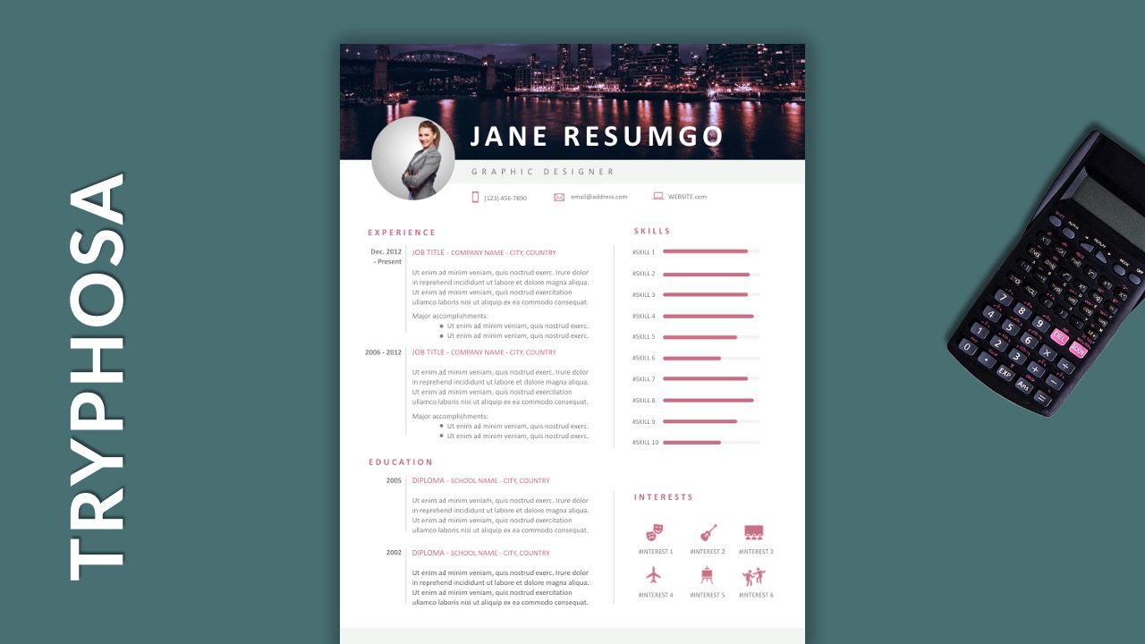 10 Marvelous Resume Templates With Warm Colors | ResumGO