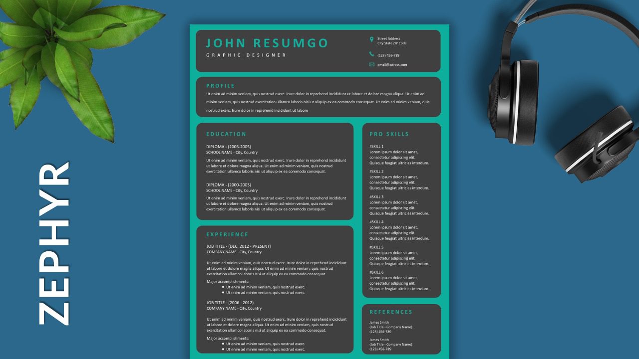 10 Green Free Resume Templates | ResumGO