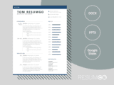 Free Blue Resume Templates - Instant Download | ResumGO