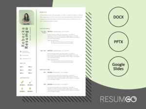 Free Green Resume Templates - Instant Download | ResumGO